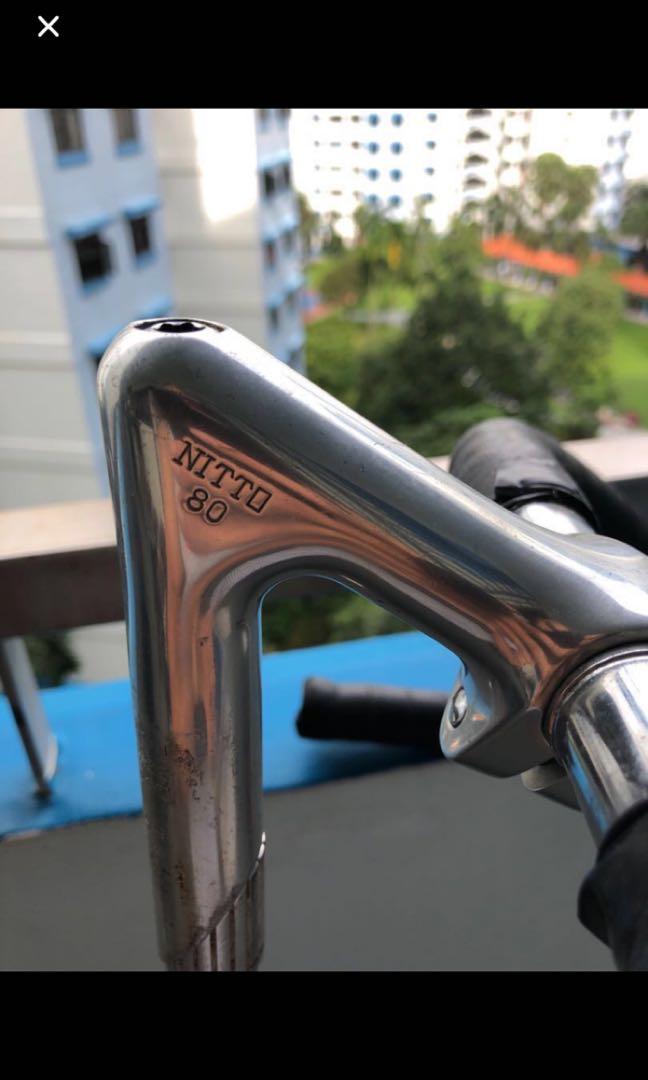 Nitto B123 & Nitto Jaguar 80mm. Fixed gear, fixie, track bike., Sports ...