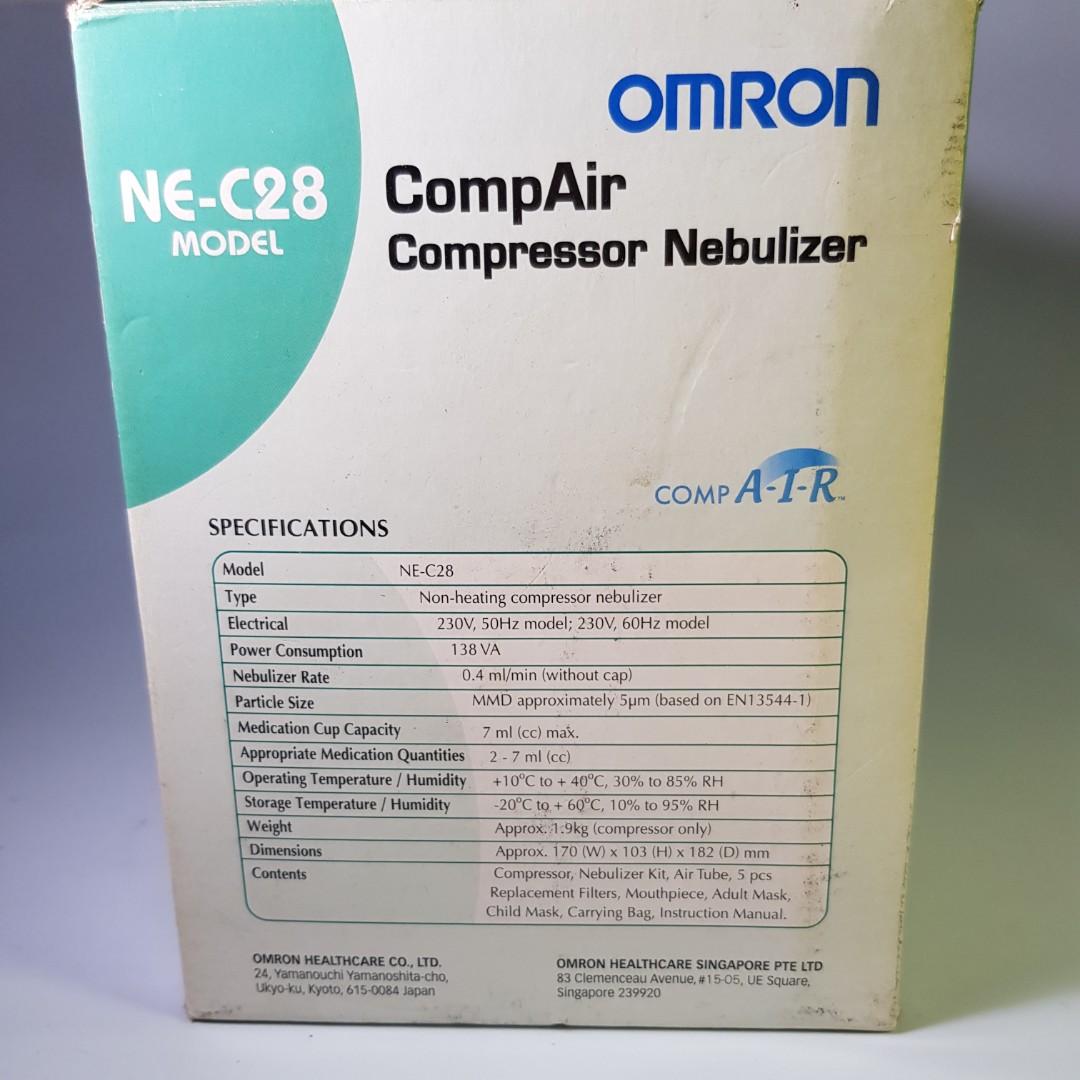 Omron CompAir Nebulizer, Beauty & Personal Care, Ear Care on Carousell