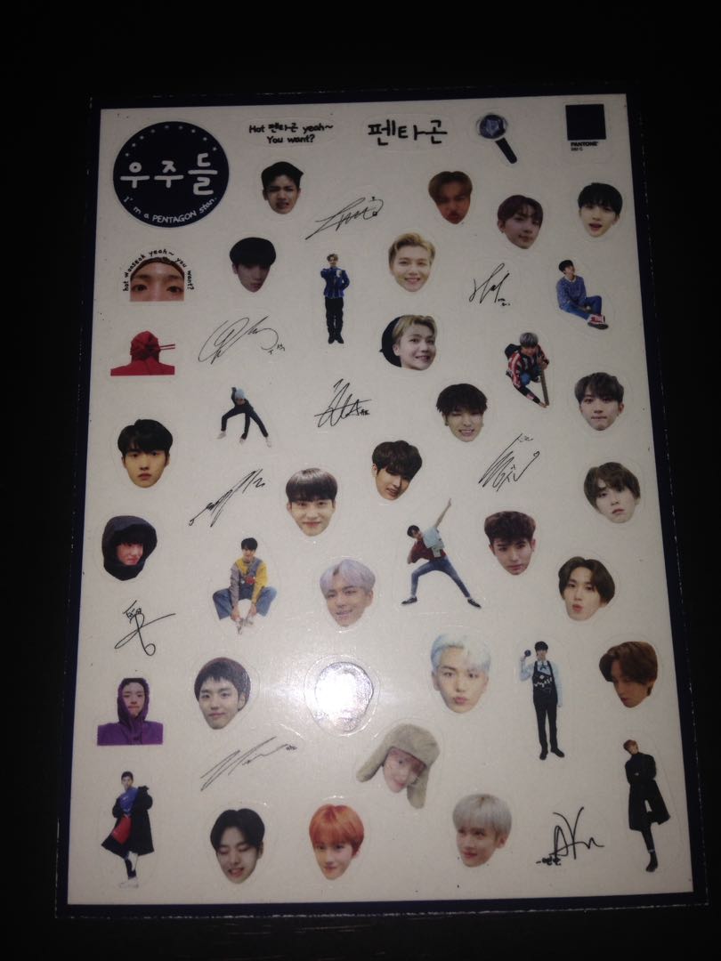 Pentagon fanmade stickers, Hobbies & Toys, Memorabilia & Collectibles ...