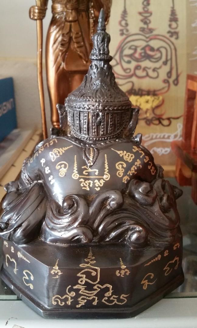 Phra rahu bucha(7.5 x 5.3 inch) Lp maha witthaya Wat saman chan Be 2559 ...