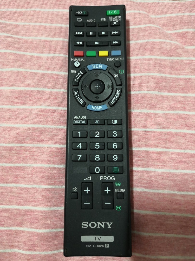 Sony TV Remote Control, TV & Home Appliances, TV & Entertainment, TV on ...