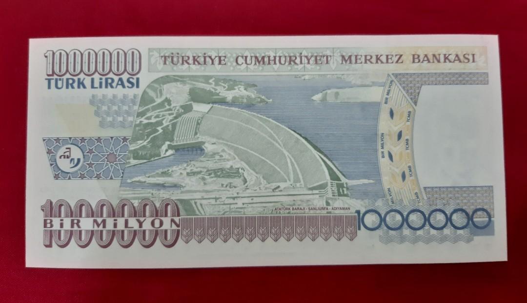 Turkish 1 Million 1970 Lira Banknote, Hobbies & Toys, Collectibles ...