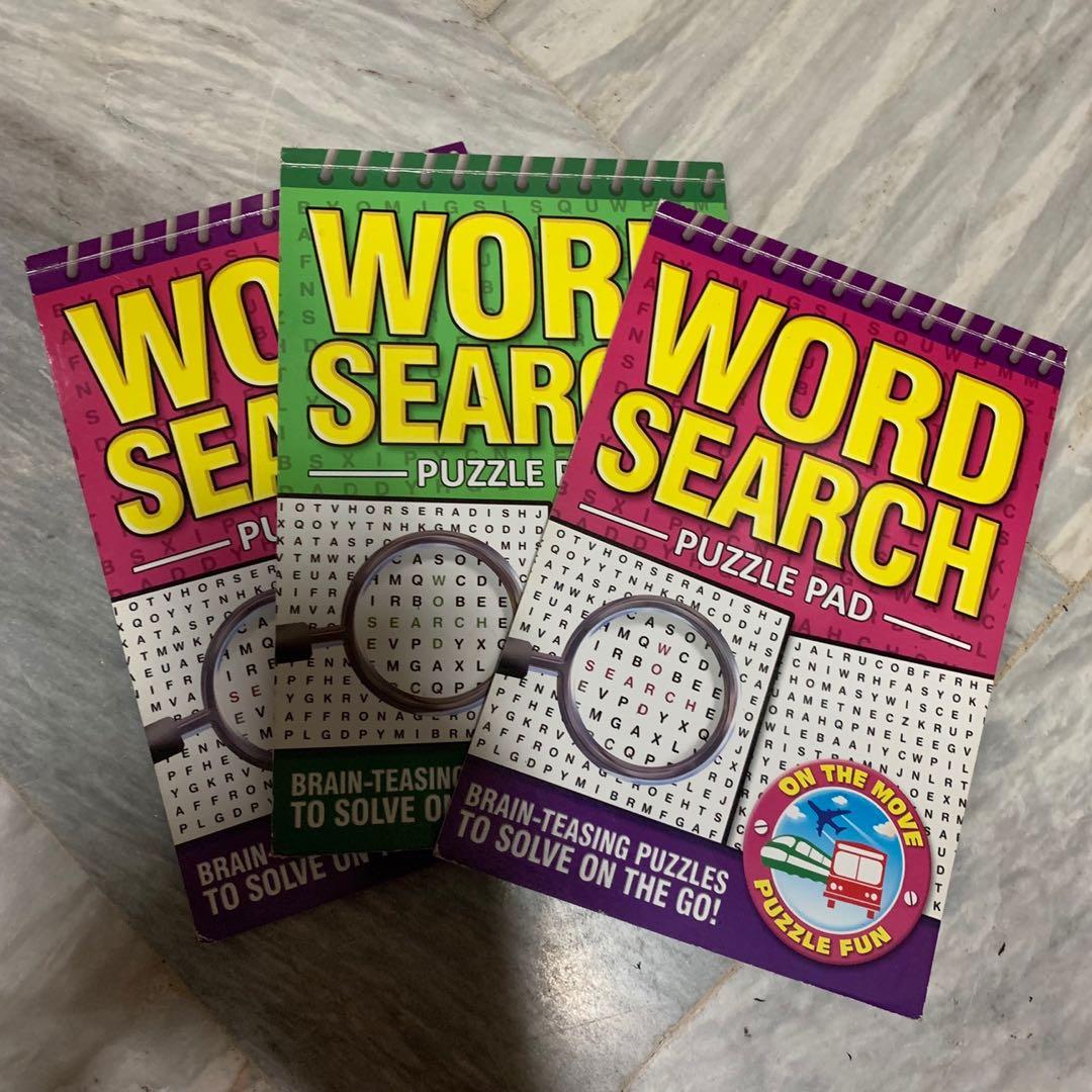 WORD SEARCH PUZZLE PAD, Hobbies & Toys, Books & Magazines, Children's ...