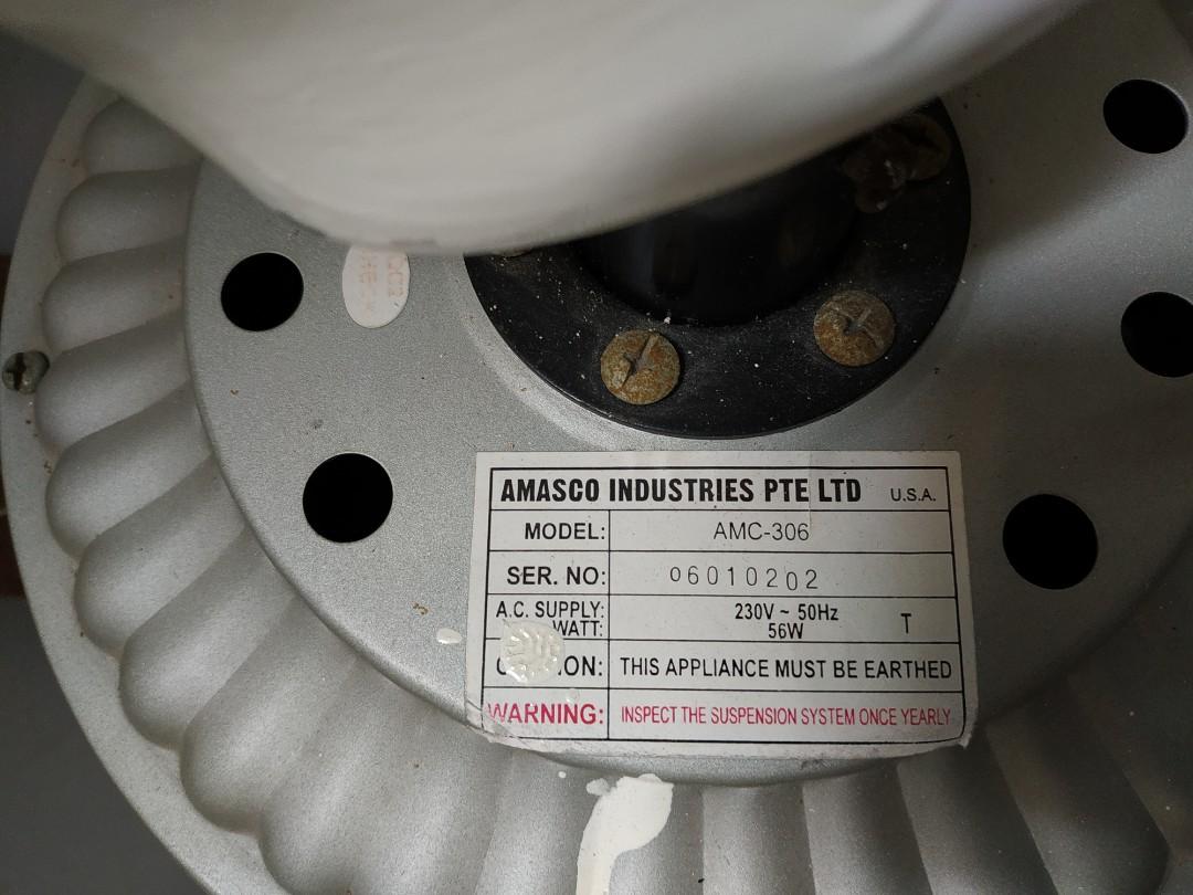 Amasco ceiling fan 42 inch, Furniture & Home Living, Lighting & Fans ...