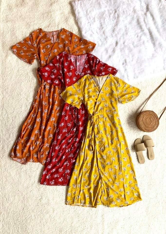 Big Size Overlap Maxi Dress, Women's Fashion, Dresses & Sets, Dresses ...