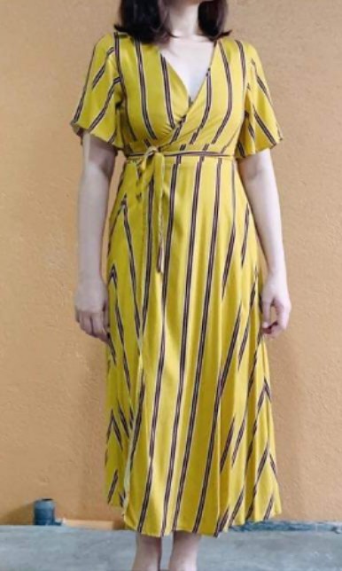 Big Size Overlap Maxi Dress, Women's Fashion, Dresses & Sets, Dresses ...
