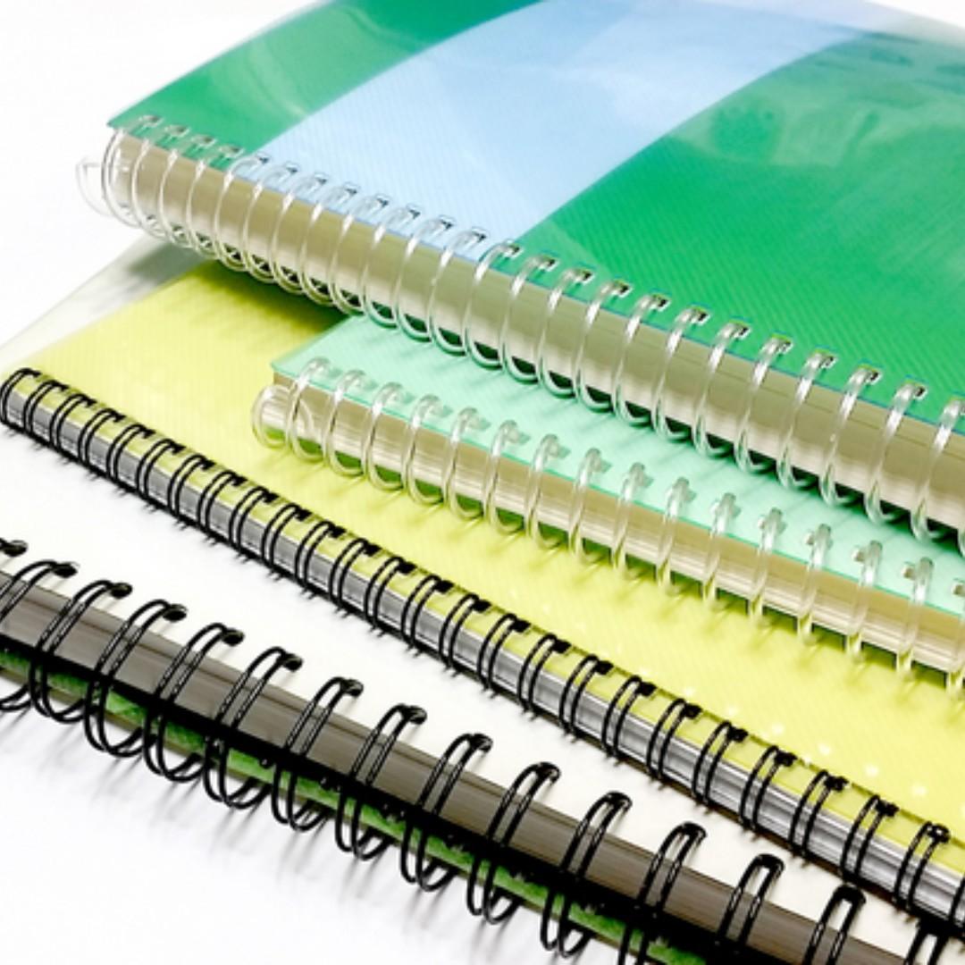 Book binding double loop wire ring book cover and supplies, Computers ...