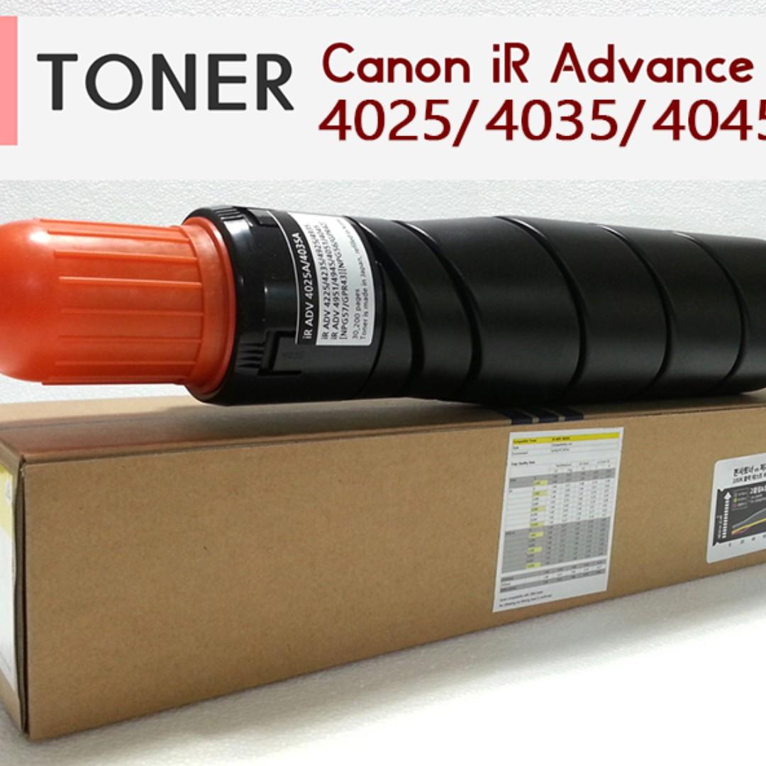 Canon Photo Copier Toner Ir5000 5020 Ir5065 Ir Advance 6255 Black Toner