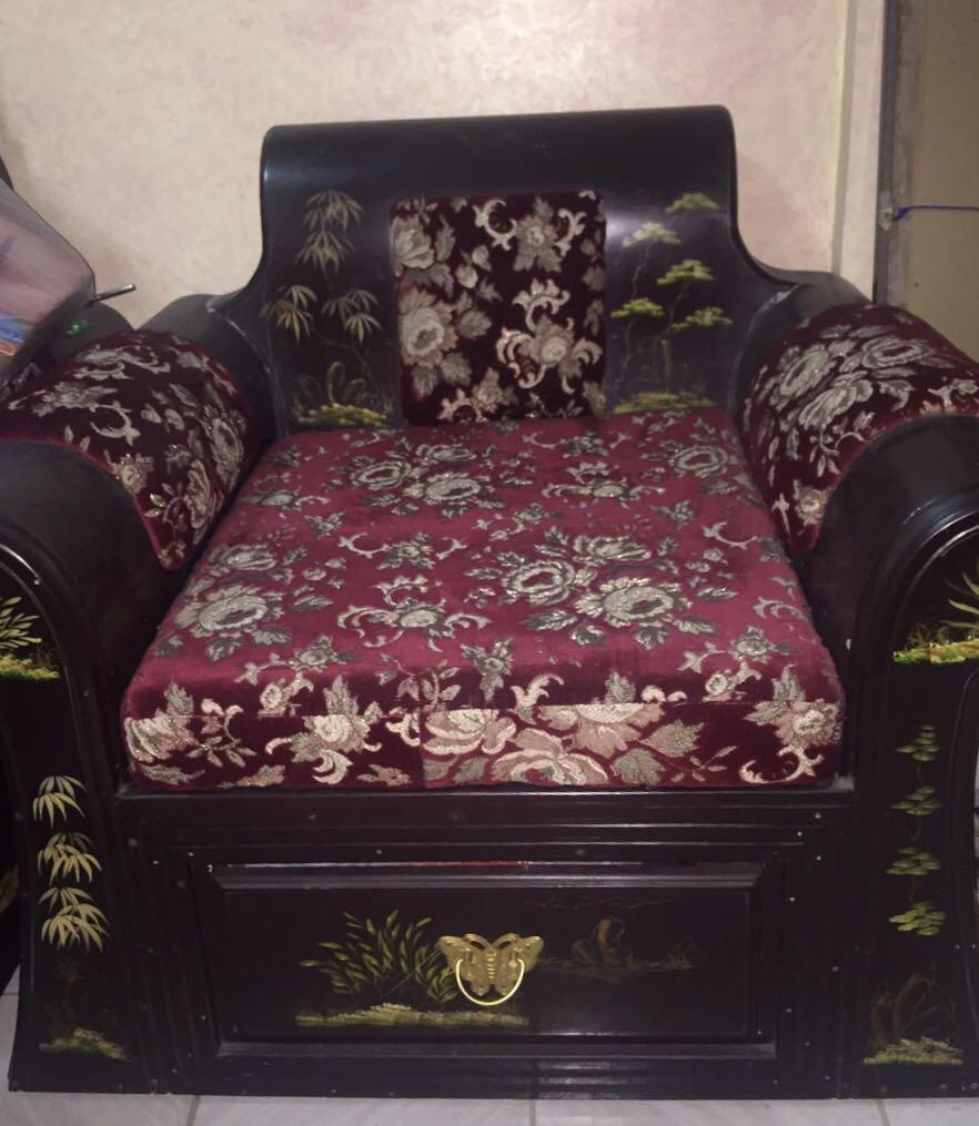 Chinese Sofa Set, Furniture & Home Living, Furniture, Sofas on Carousell