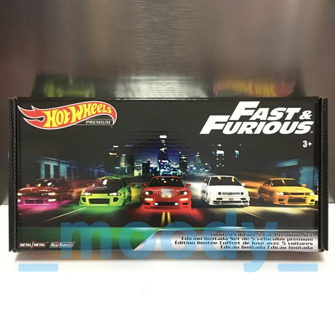 Hot Wheels Premium Fast & Furious Original Fast 5 Cars Box Set, Hobbies ...