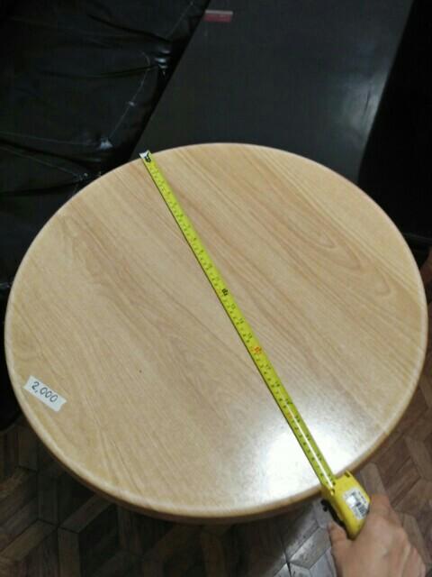 Isotop laminated round table (maple), Furniture & Home Living ...
