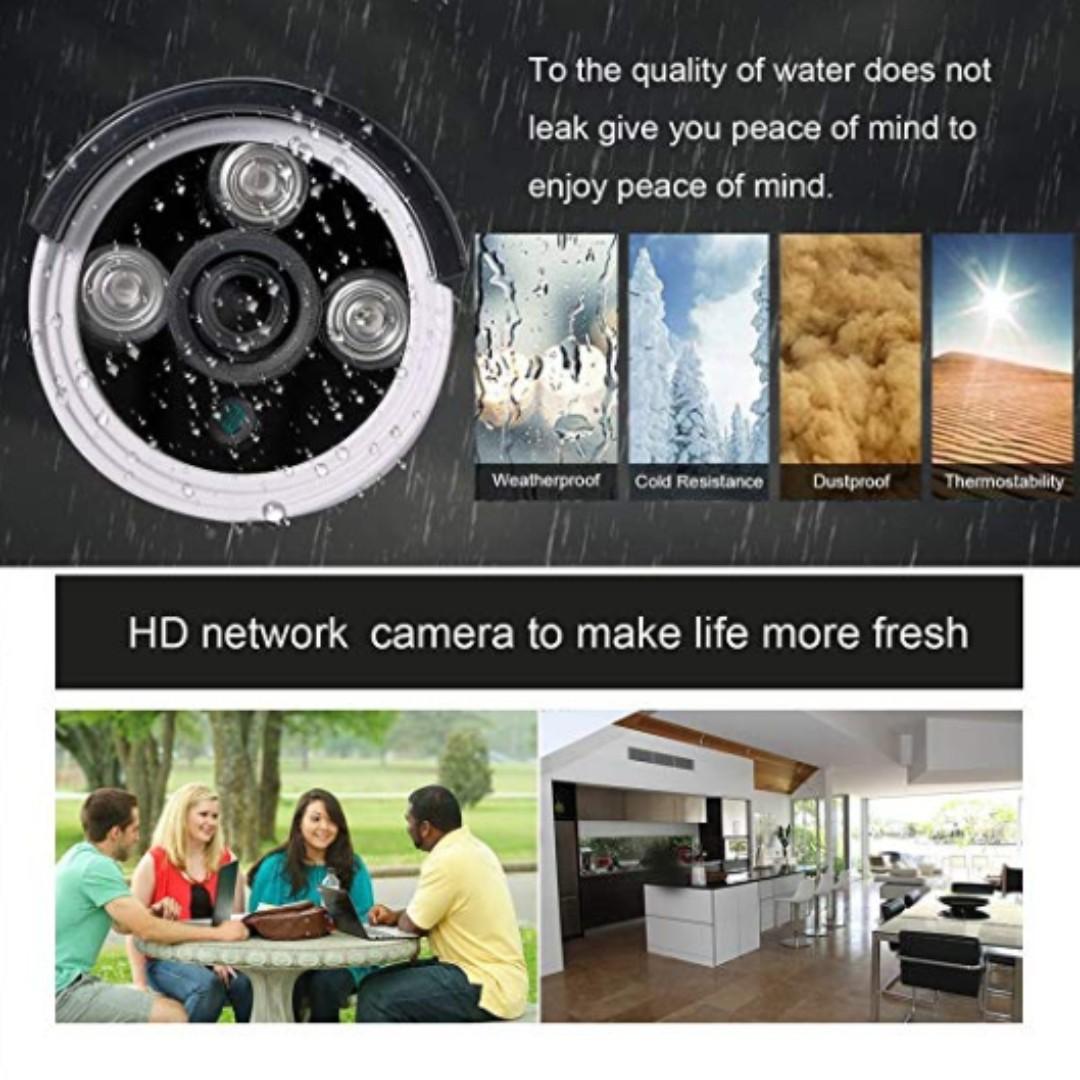 LESHP Outdoor IP Camera POE 1080P WIFI Wireless Security Night Vision ...
