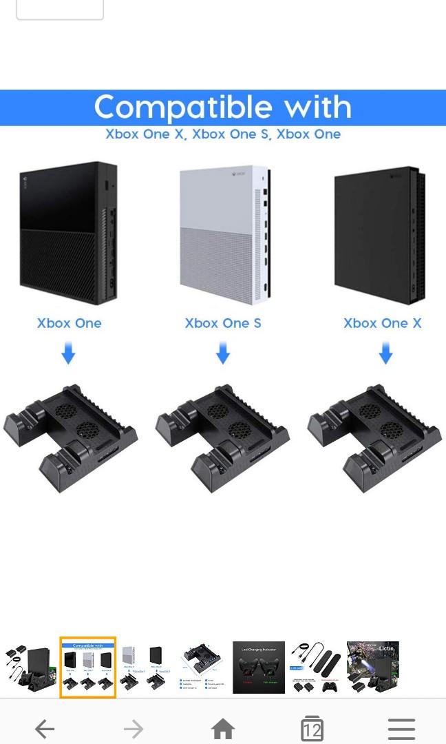 Lictin X-BOX ONE Cooling Vertical Stand, Video Gaming, Video Game ...
