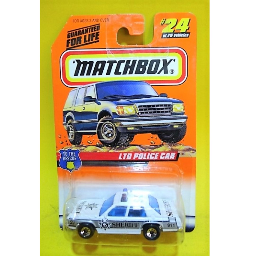 LTD POLICE CAR - Matchbox 1998 To The Rescue Series #24, Hobbies & Toys ...