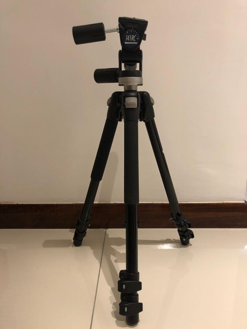 Manfrotto 190 CLB Tripod + 141RC Ballhead , Photography, Photography ...