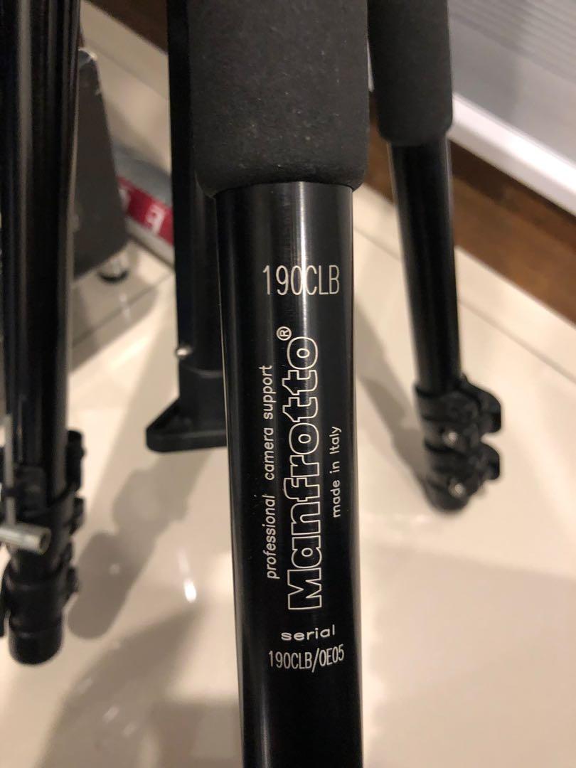 Manfrotto 190 CLB Tripod + 141RC Ballhead , Photography, Photography ...