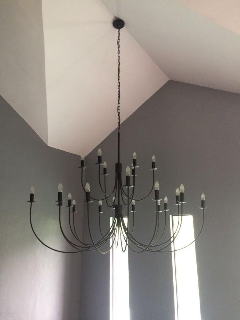 Massive Chandelier from Triboa Bay Makati, Furniture & Home Living, Lighting & Fans, Lighting on ...