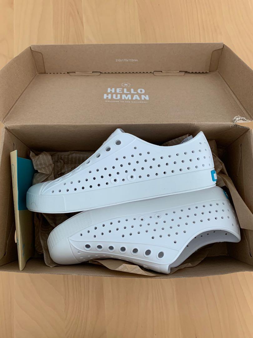 Natives White Shoes, Women's Fashion, Footwear, Sneakers on Carousell
