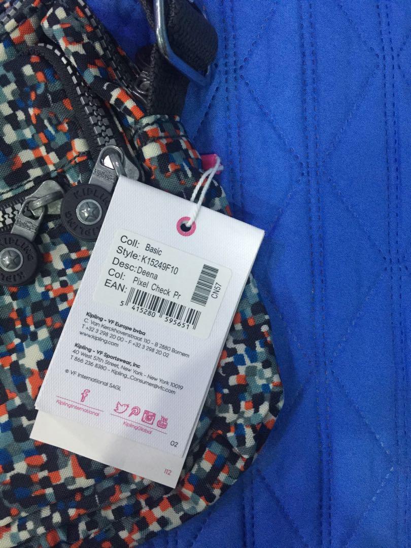 Original Kipling Deena Pixel Check Pr on Carousell