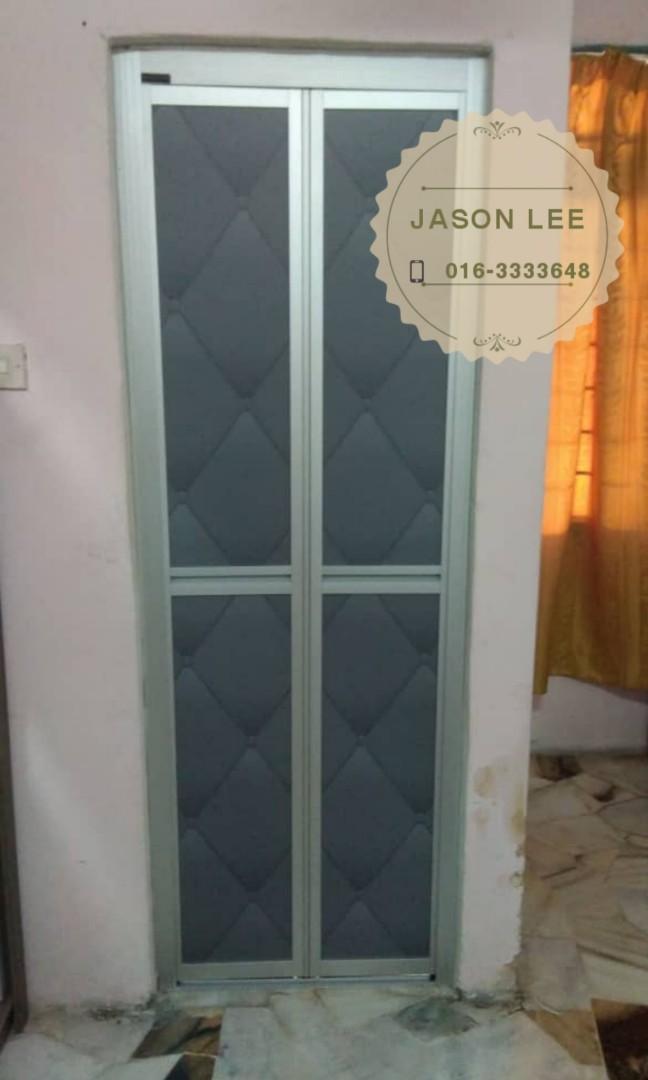 Pintu Lipat Aluminium Tandas Bifold Door Toilet Bathroom Kitchen N19010 Furniture And Home Living