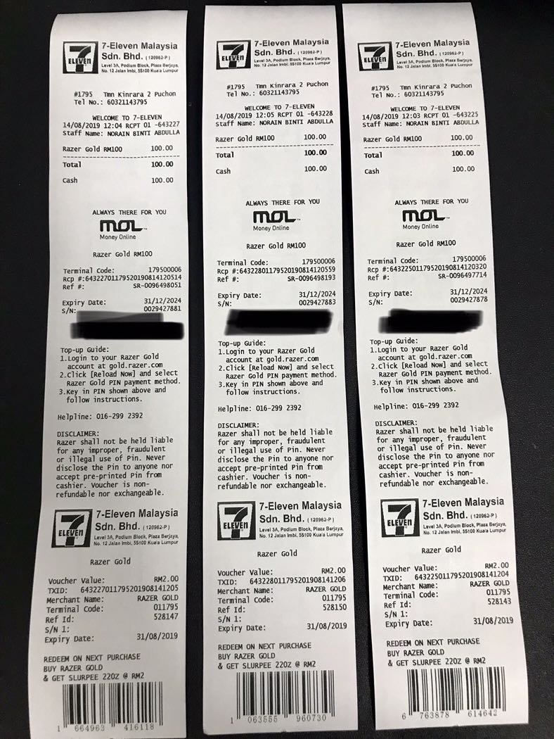 Razed gold RM300, Tickets & Vouchers, Store Credits on Carousell