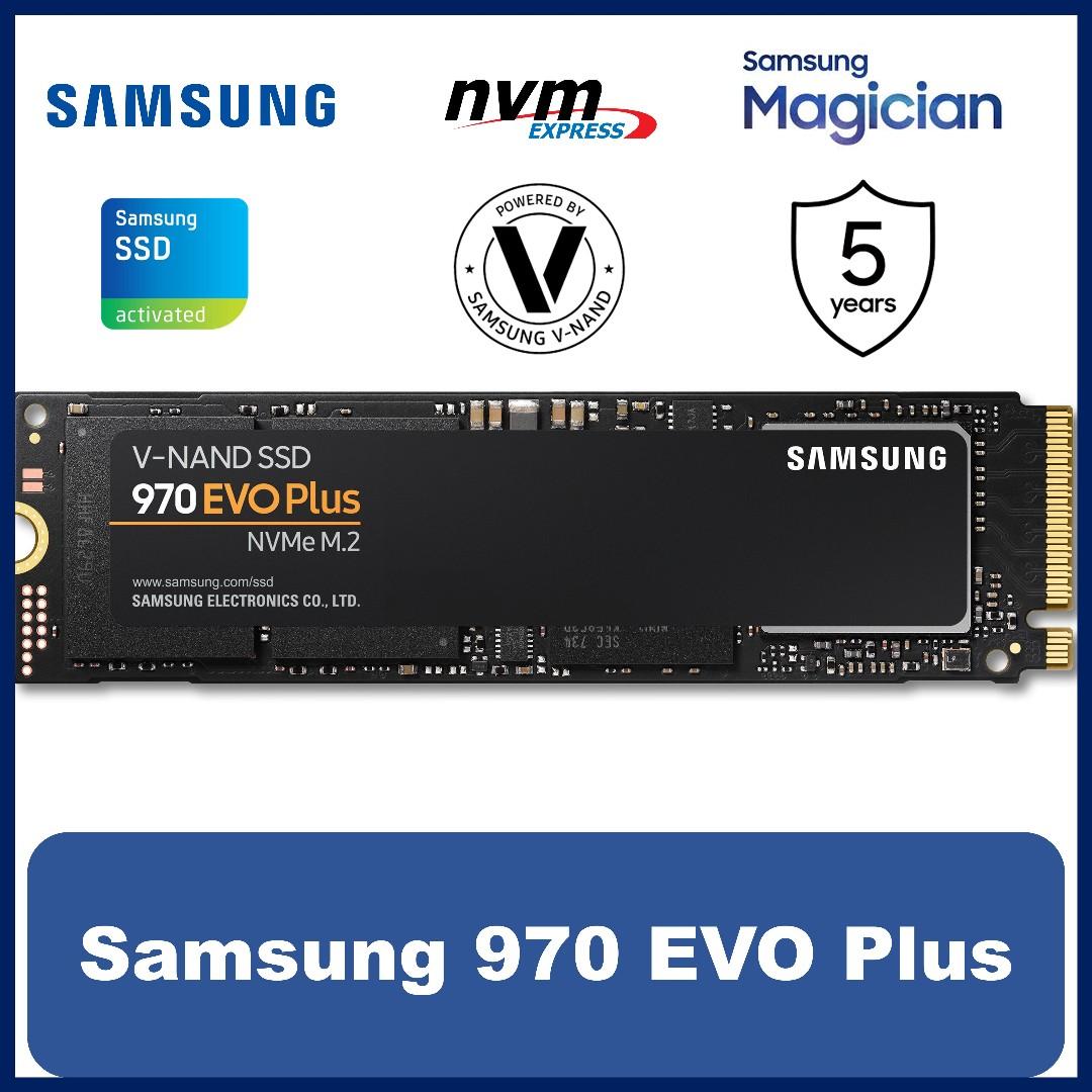 Samsung 970 EVO Plus Series - 500GB PCIe NVMe - M.2 Internal SSD (MZ ...