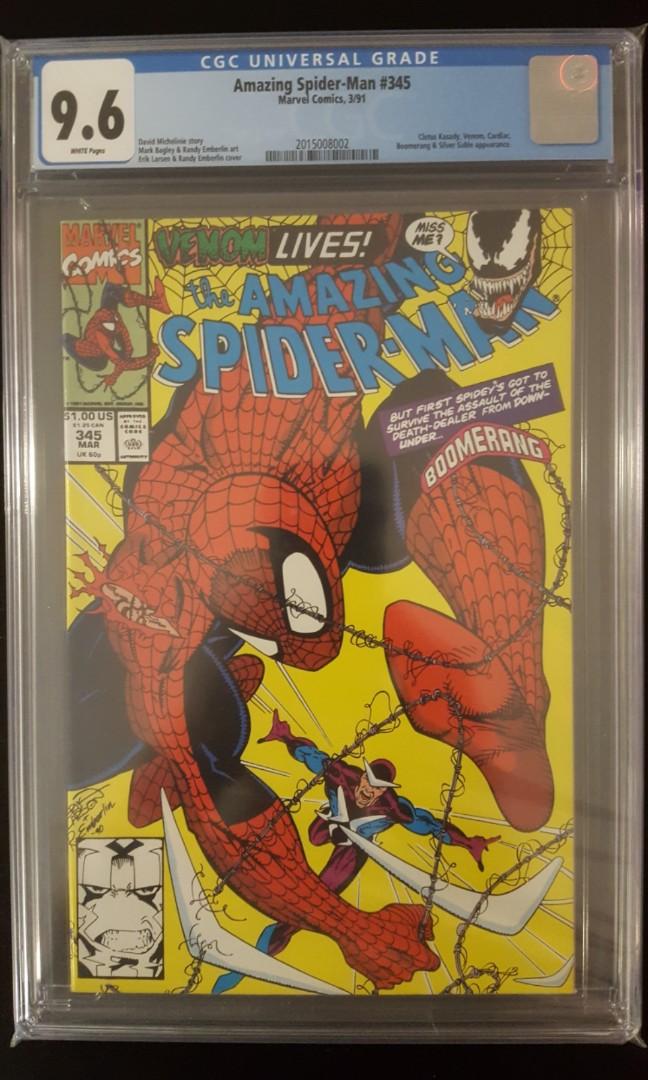 Amazing Spider-Man #344 CGC 9.4, #345 CGC 9.6 (1991, 1st Series) Set of ...
