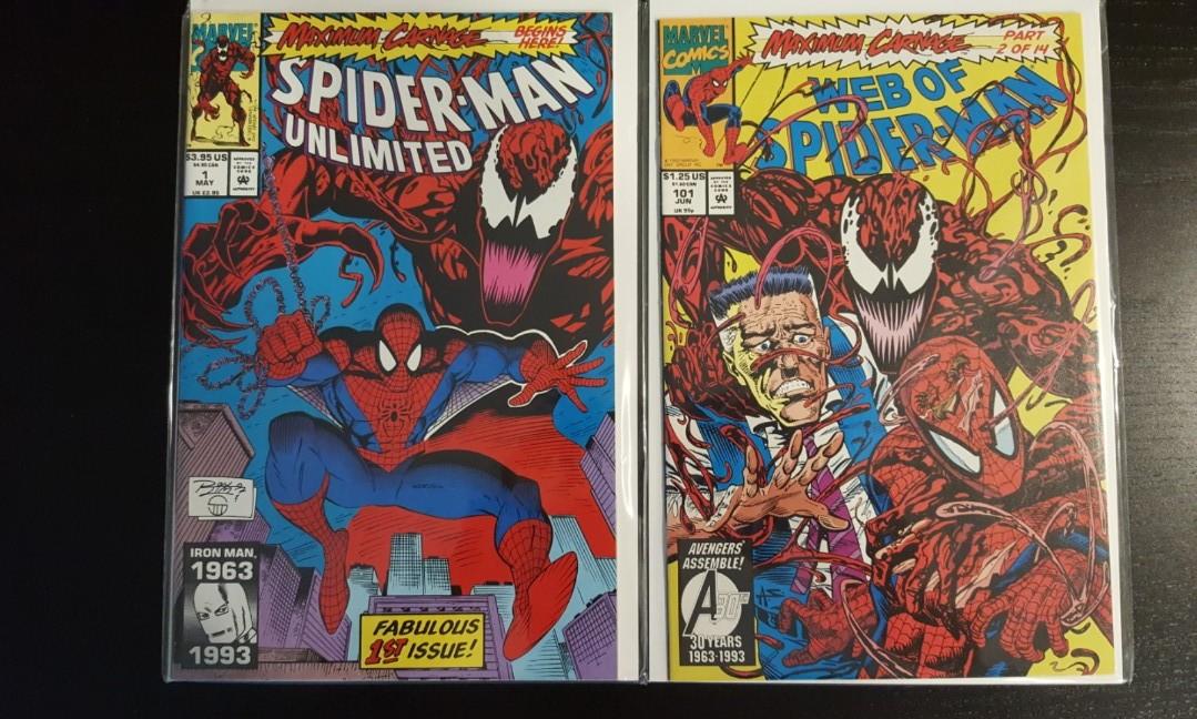 Spider-man Maximum Carnage (1993, 1st Series) Complete Set Of 14 Books ...