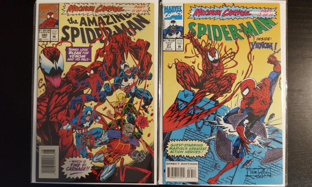 Spider-man Maximum Carnage (1993, 1st Series) Complete Set Of 14 Books ...