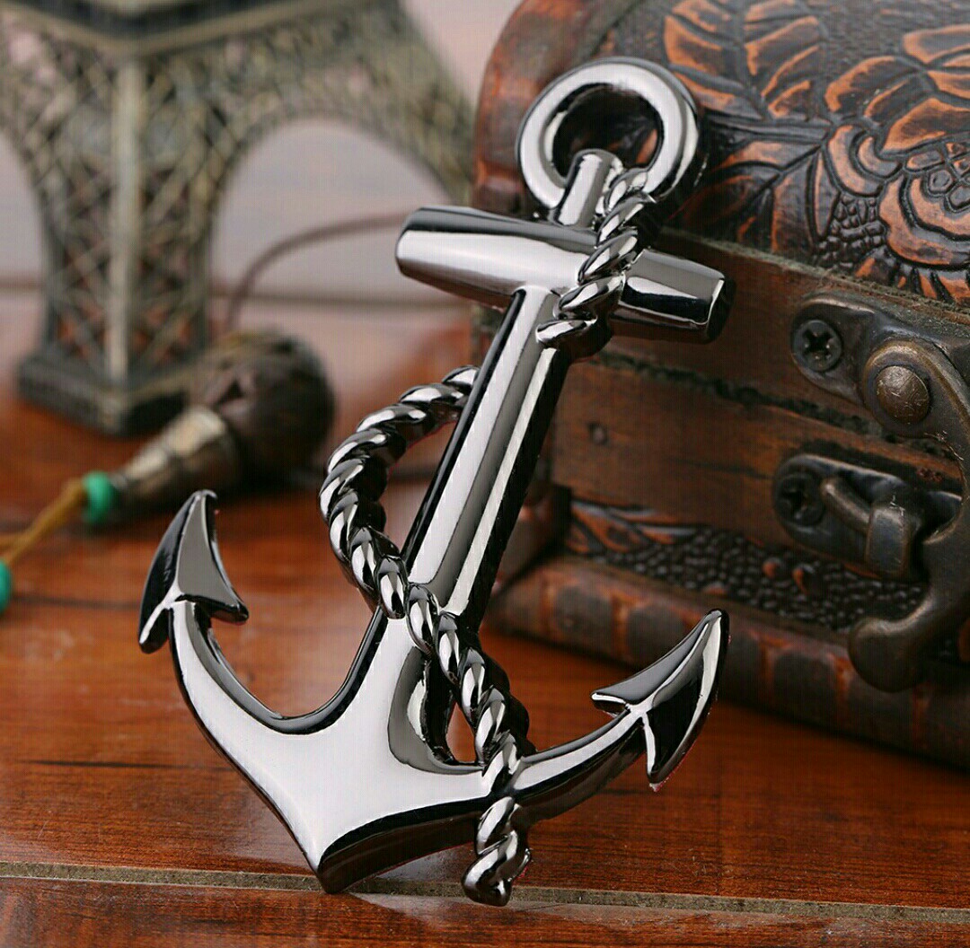 Sticker pelekat besi sauh kapal, Auto Accessories on Carousell