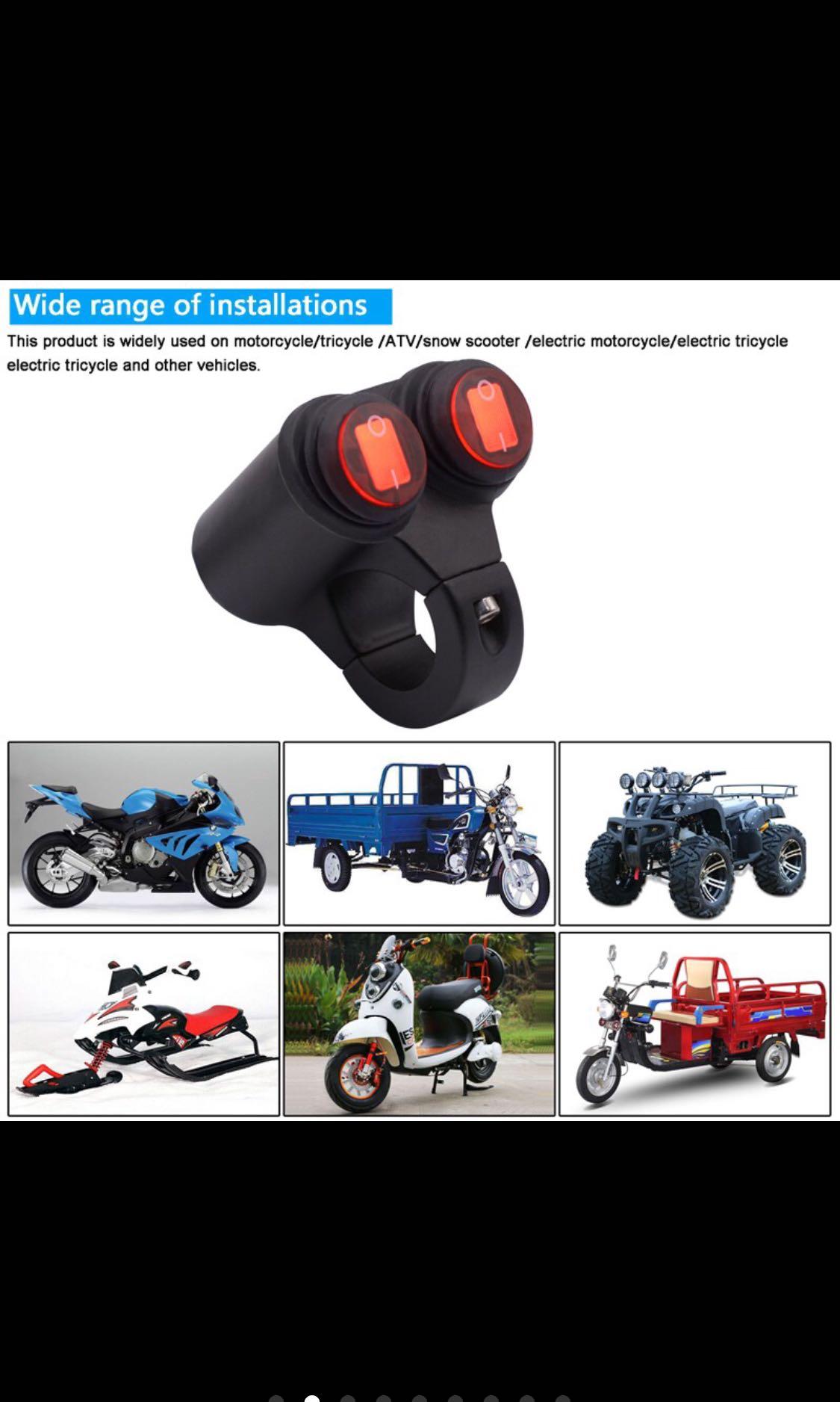 12v waterproof fog/spot light pilot switch, Motorcycles, Motorcycle ...