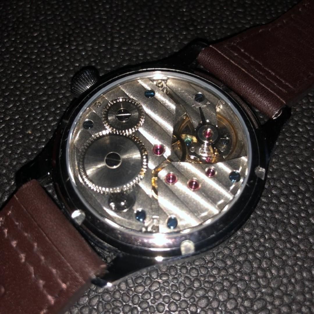 Blue Sunburst Flieger Type-A Mechanical Pilot Watch, Mobile Phones ...