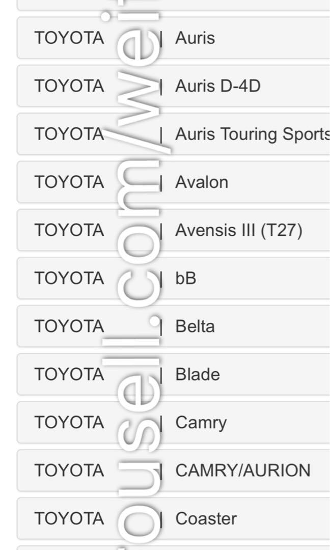 Cabin Air Filter for Toyota (Charcoal), Car Accessories, Accessories on ...