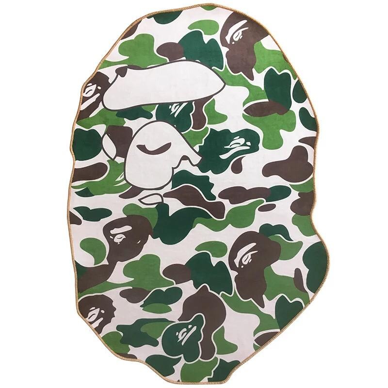 Custom bape ape head rug carpet, Furniture & Home Living, Cleaning ...