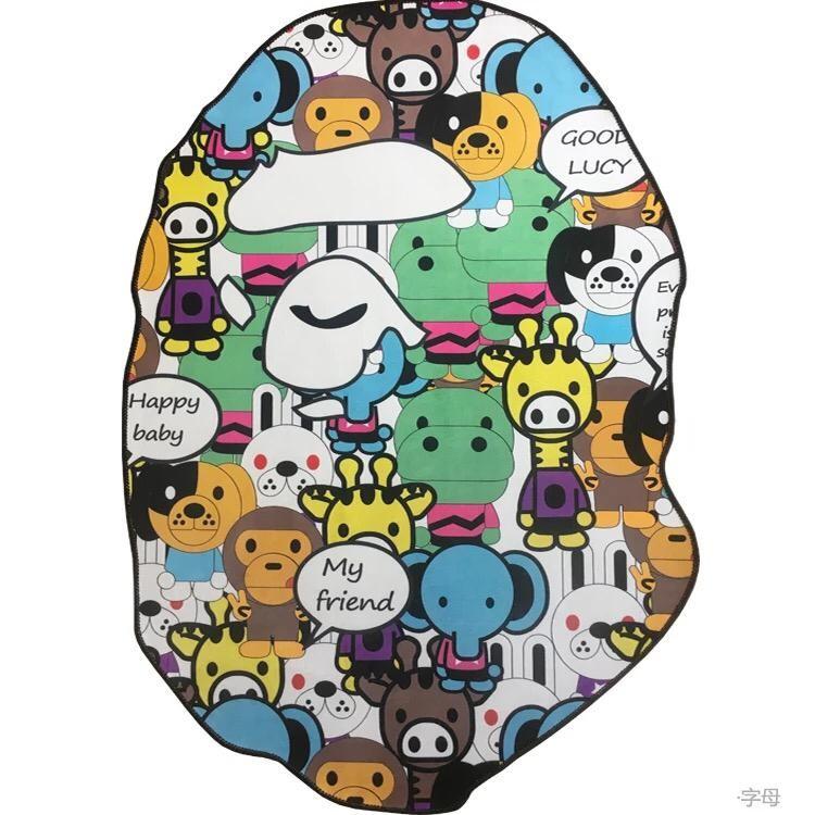 Custom bape ape head rug carpet, Furniture & Home Living, Cleaning ...