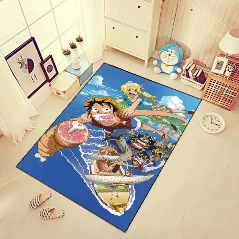 Home bedroom kitchen living room one piece carpet rug anime characters ...