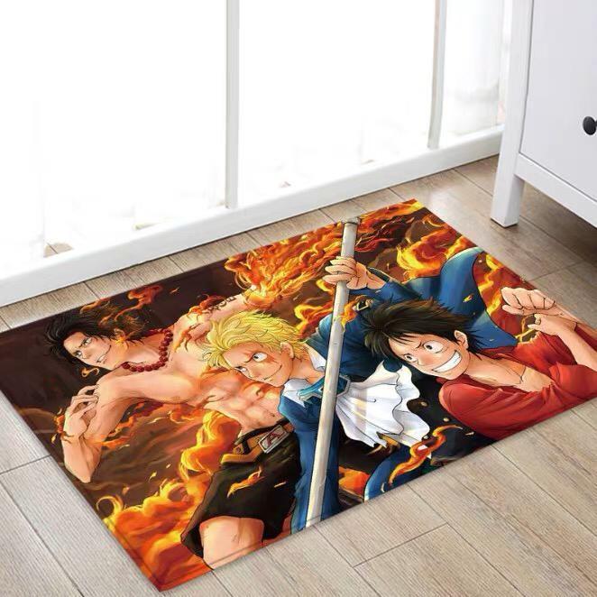 Home bedroom kitchen living room one piece carpet rug anime characters ...