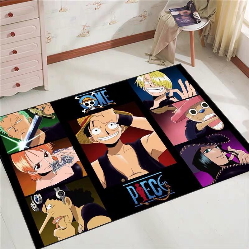Home bedroom kitchen living room one piece carpet rug anime characters ...