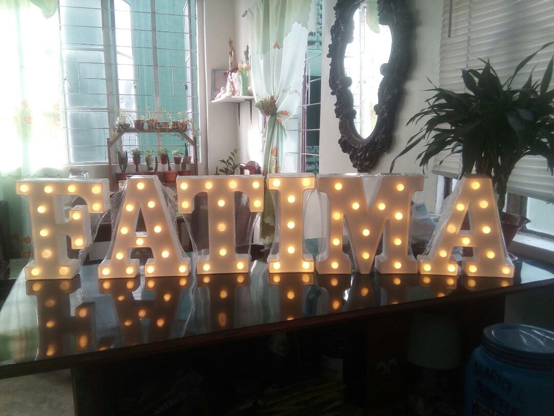 Led light Letter Standee, Hobbies & Toys, Stationary & Craft, Craft ...