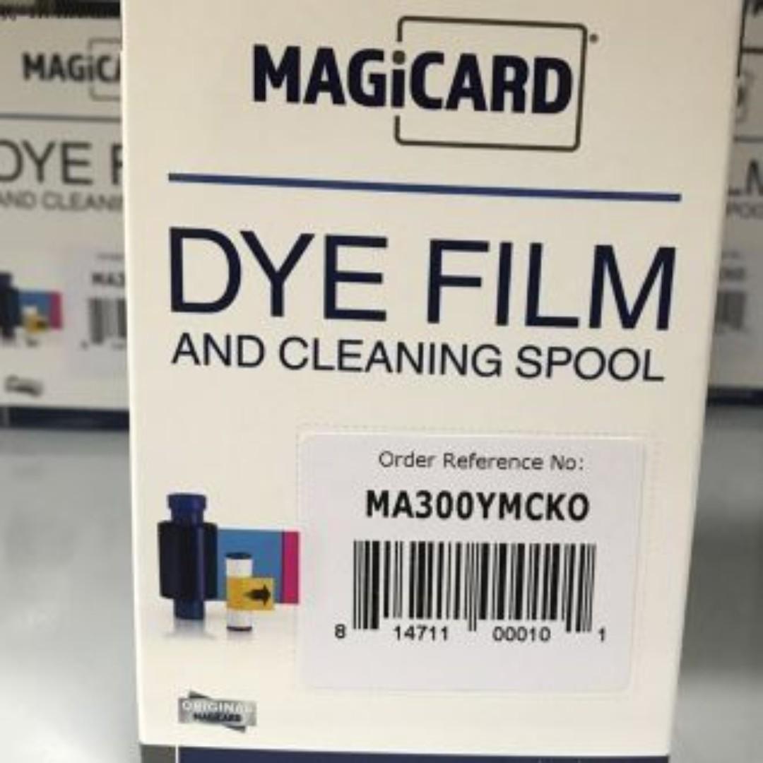 MagiCard Dye film and Cleaning Spool MA300YMCKO, Everything Else on ...