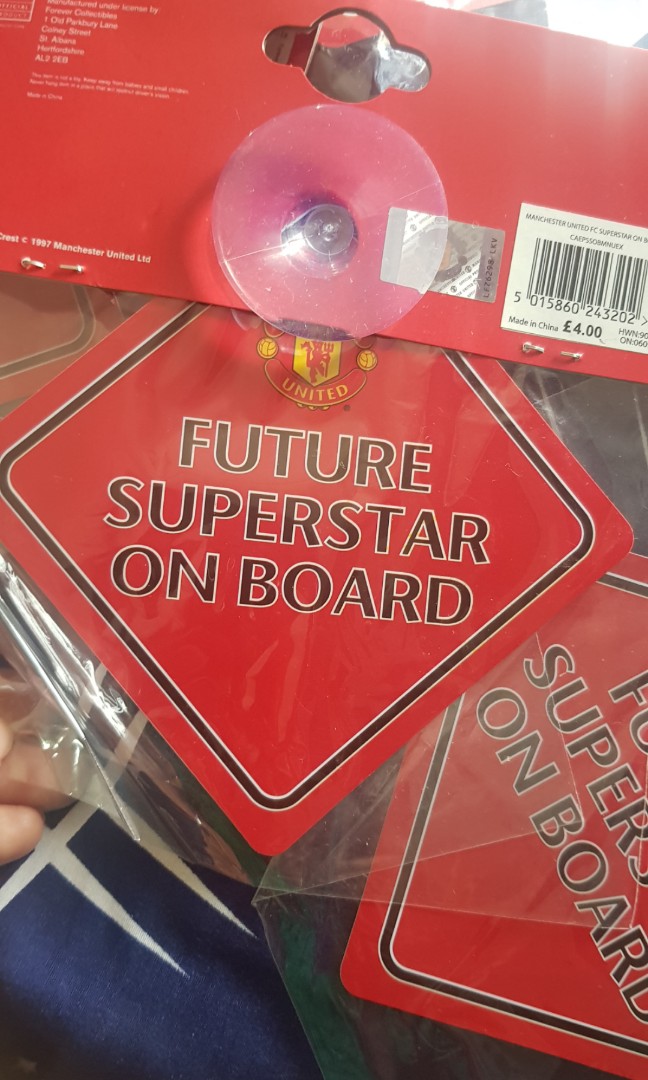 MANCHESTER UNITED CAR DECAL, Car Accessories, Accessories on Carousell