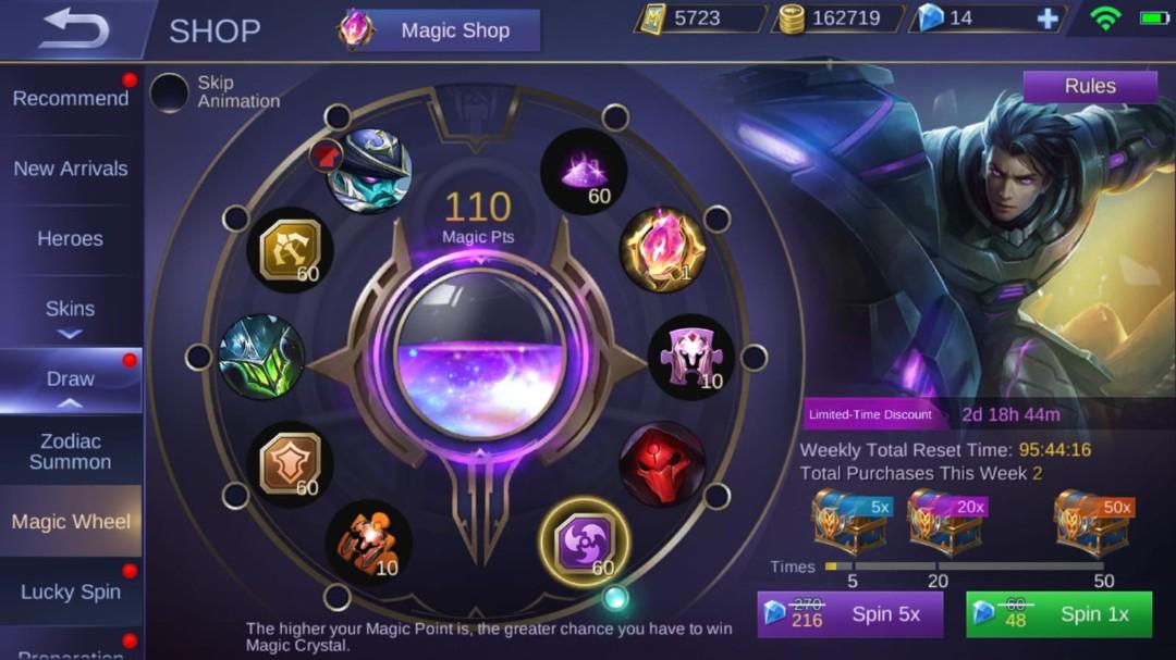 Mobile Legends Account ( MANY LIMITED EPIC SKIN INCLUDE FANNY SKYLARK ...