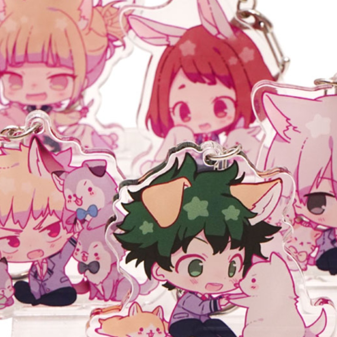 [PO] BNHA 2-sided Acrylic Chibi Keychain Standees with reversible faces ...