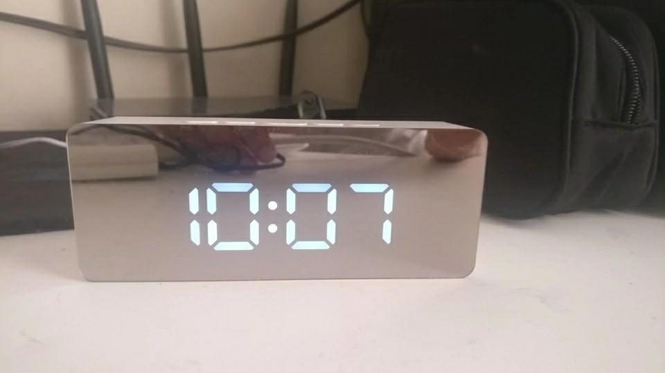 Preorder mirror digital clock, Furniture & Home Living, Home Decor ...