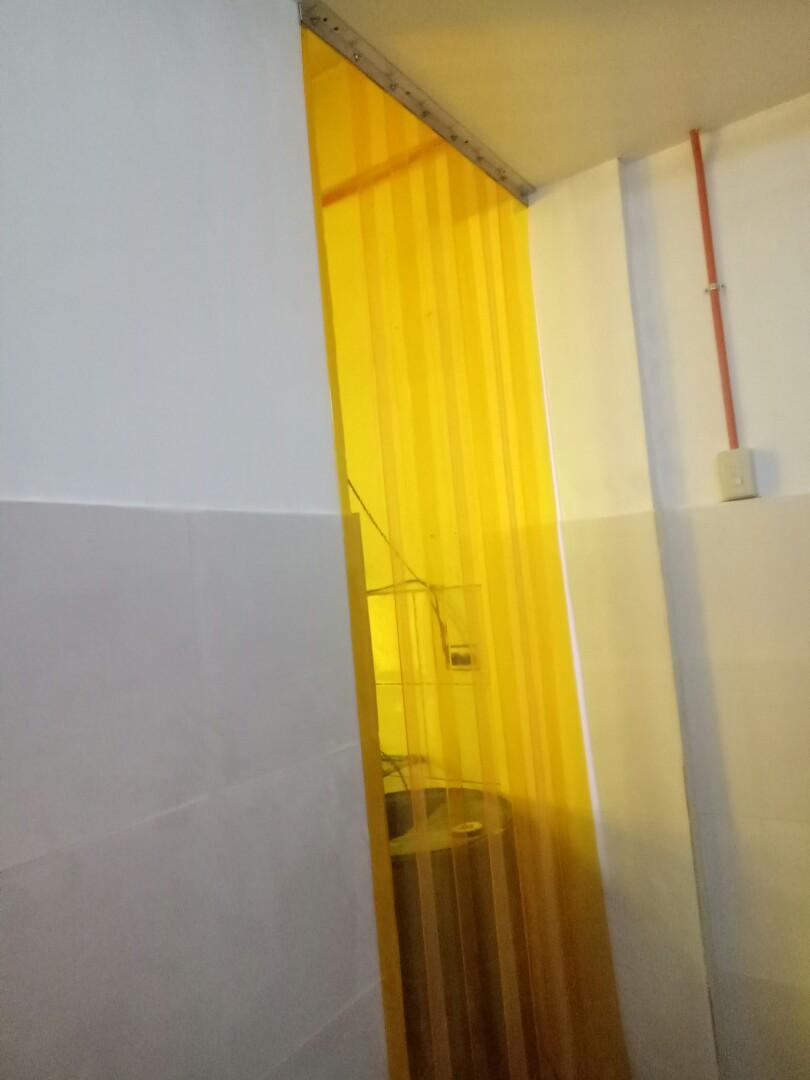 Pvc Strip Plastic Curtain installation, Looking For on Carousell