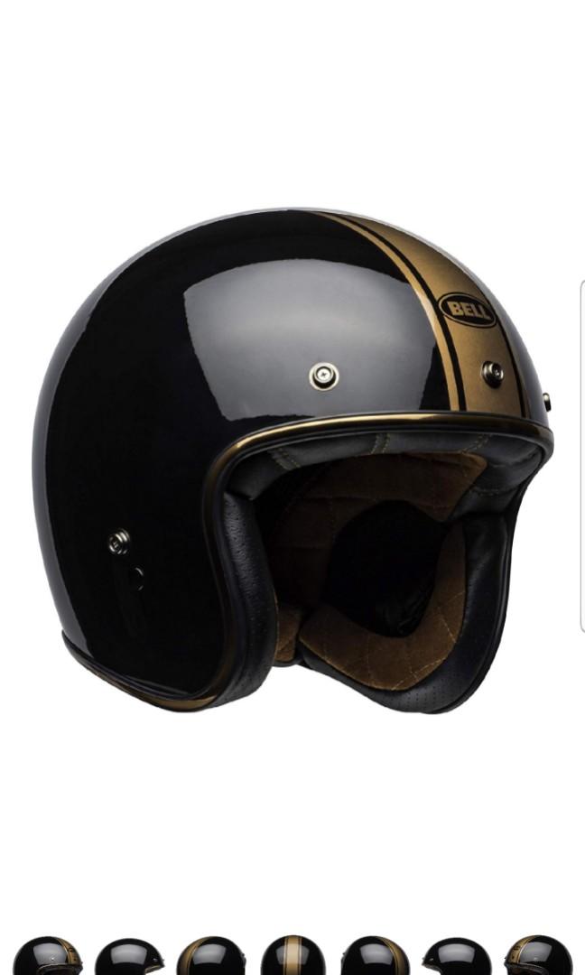 Black And Gold Cafe Racer Helmet | Reviewmotors.co