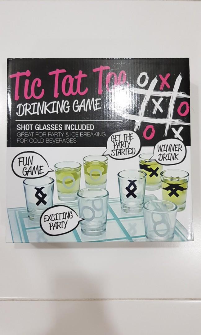 Tic Tac Toe Drinking Game, Hobbies & Toys, Toys & Games on Carousell