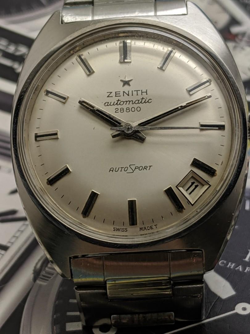 ZENITH AUTO SPORTS 28800 25 JEWELS AUTOMATIC WATCH, Luxury, Watches on ...