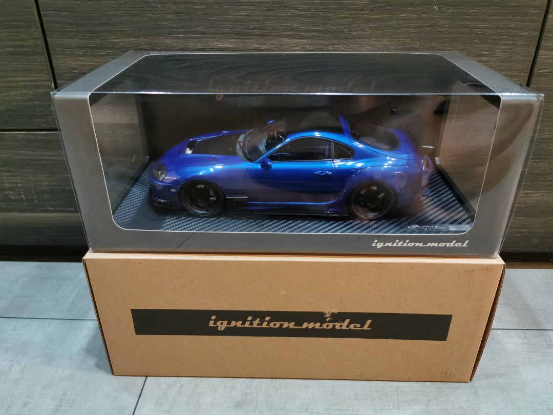 1/18 Ignition Model Toyota Supra (JZA80) RZ (Blue) #1354, Everything ...
