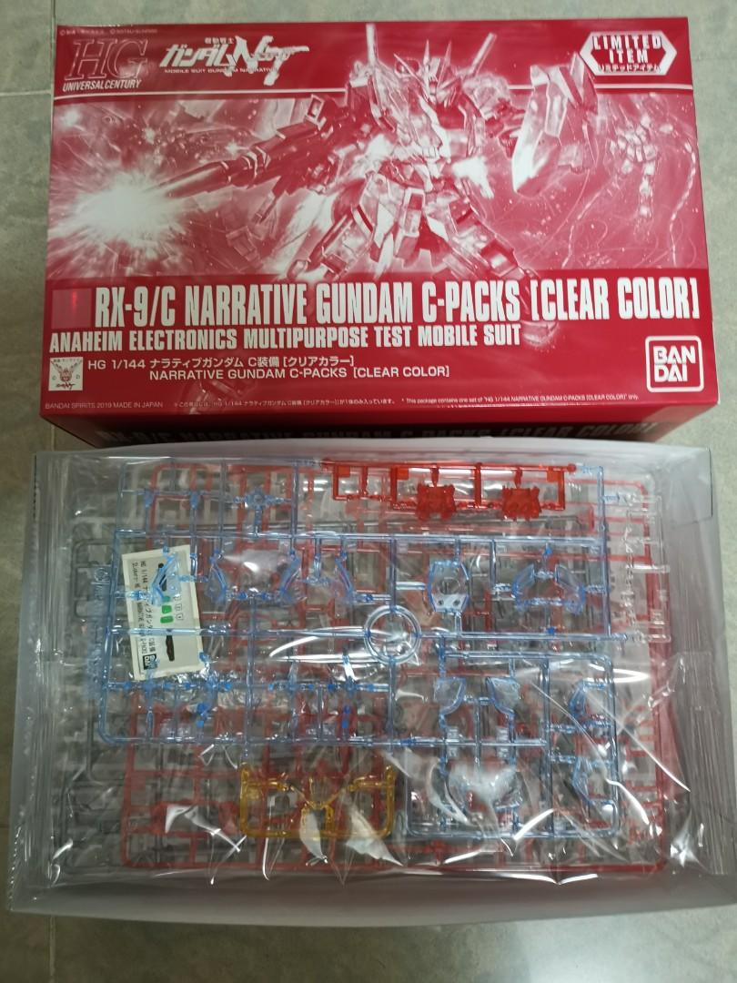 台場限定 HG 1/144 RX-9/C Narrative Gundam C-Packs 彩透 限定版, 興趣及遊戲, 玩具 & 遊戲類 ...